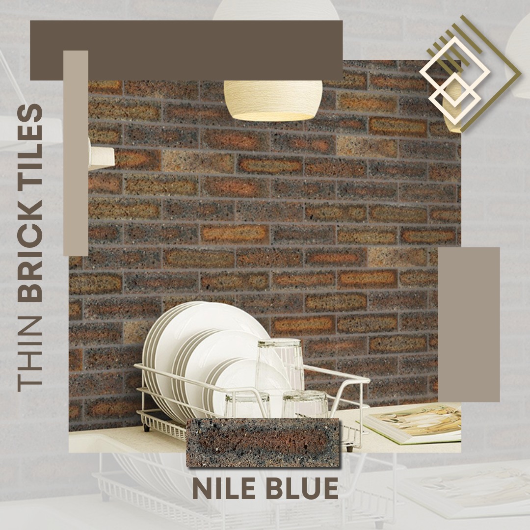 Nile Blue Brick Tiles - Brick Tile Shop