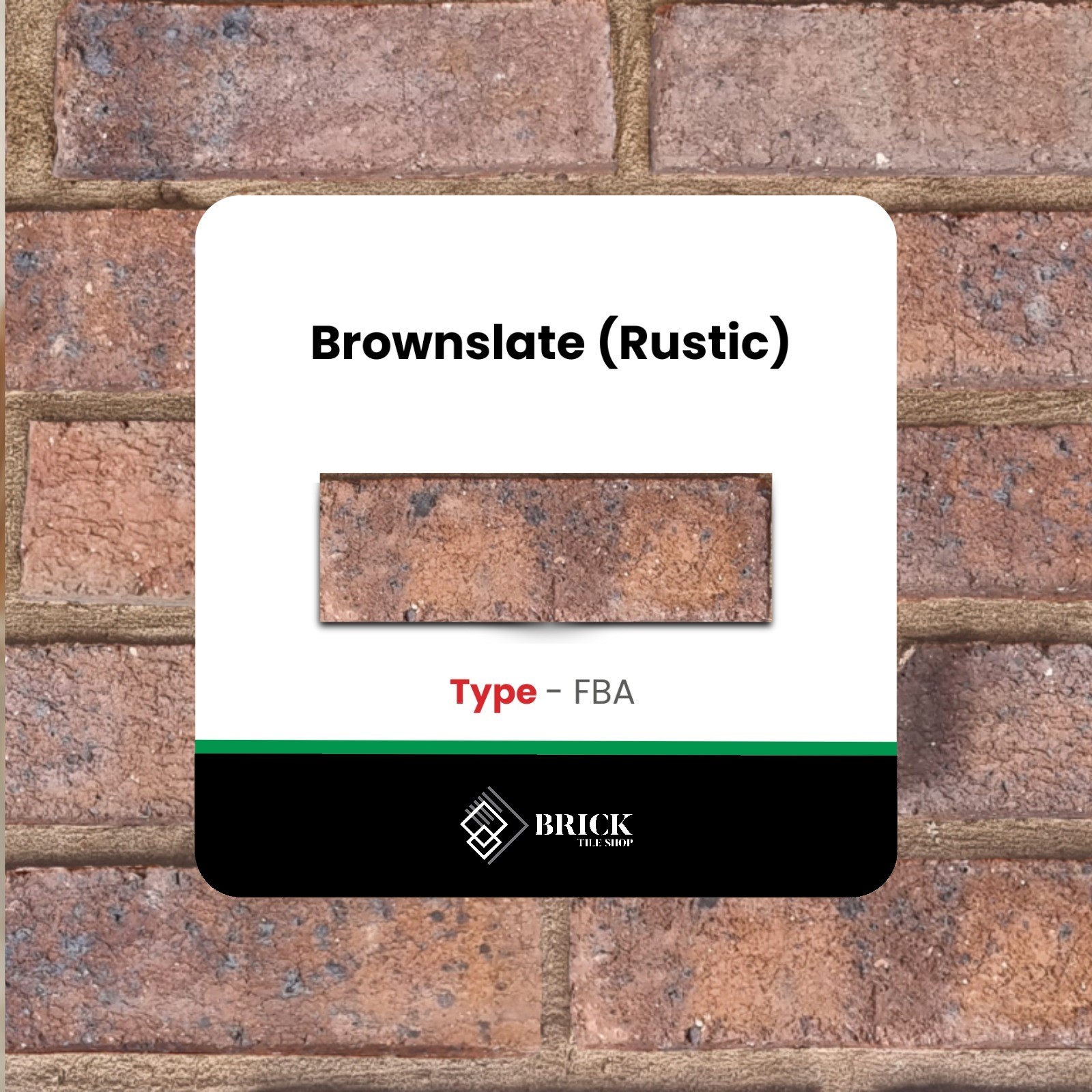 Brown Slate Rustic Face Brick - Brick Tile Shop