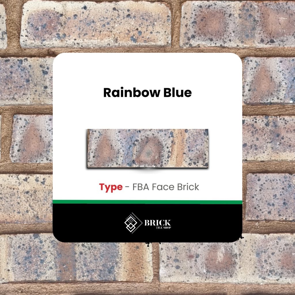 Rainbow Blue Face Brick - Brick Tile Shop